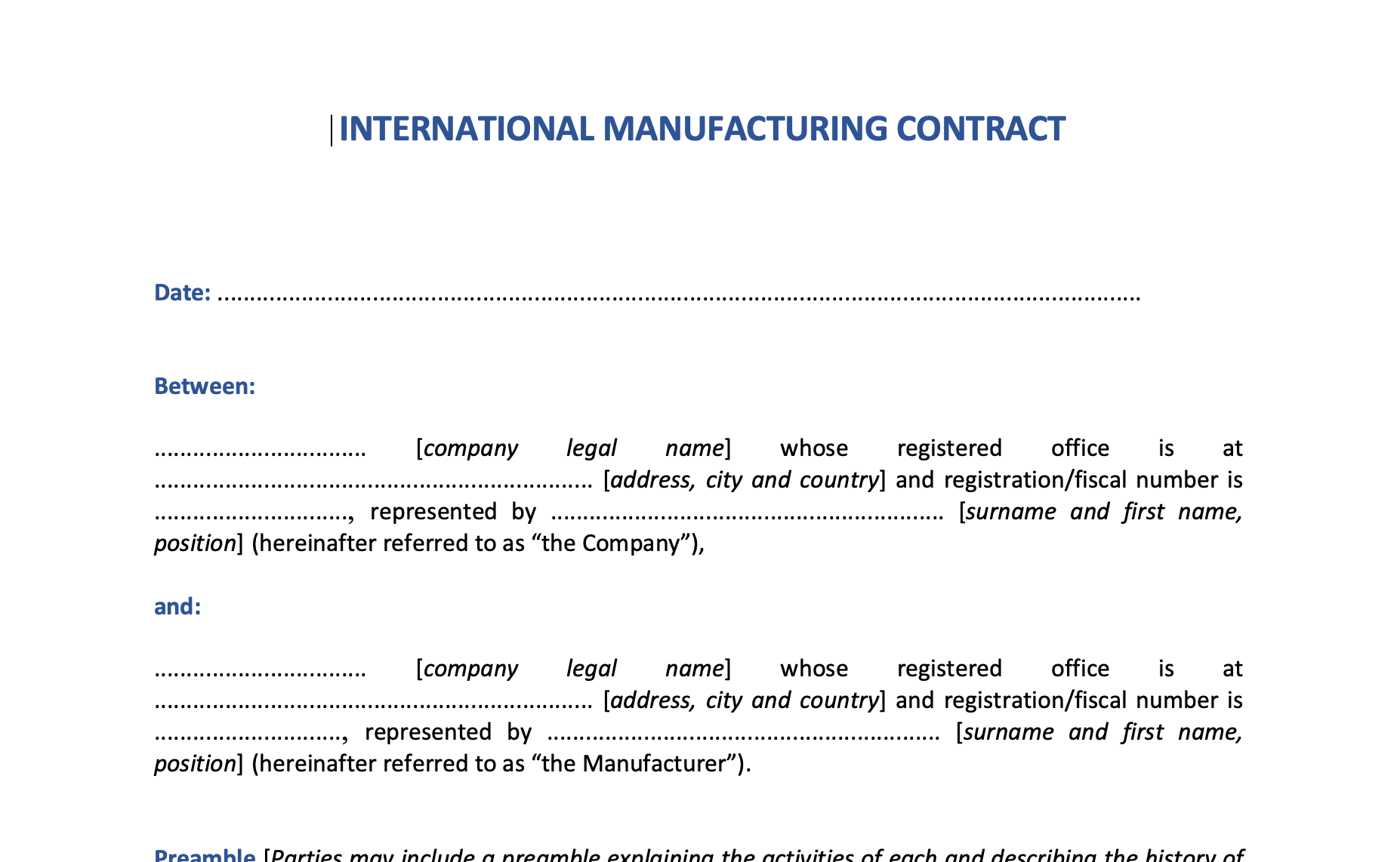 How To Make A Manufacturing Contract Guide // Manufacturing Contract Template — Cosmo Sourcing